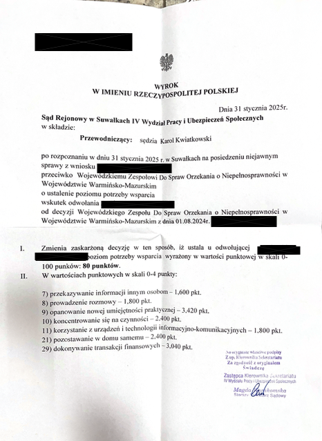 Odwołanie od decyzji WZON – skuteczna walka o świadczenie wspierające